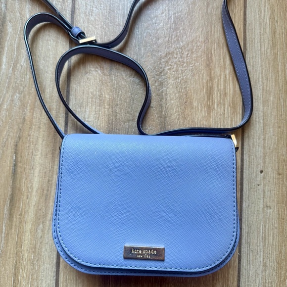 kate spade | Bags | Kate Spade Blue Leather Crossbody Bag | Poshmark
